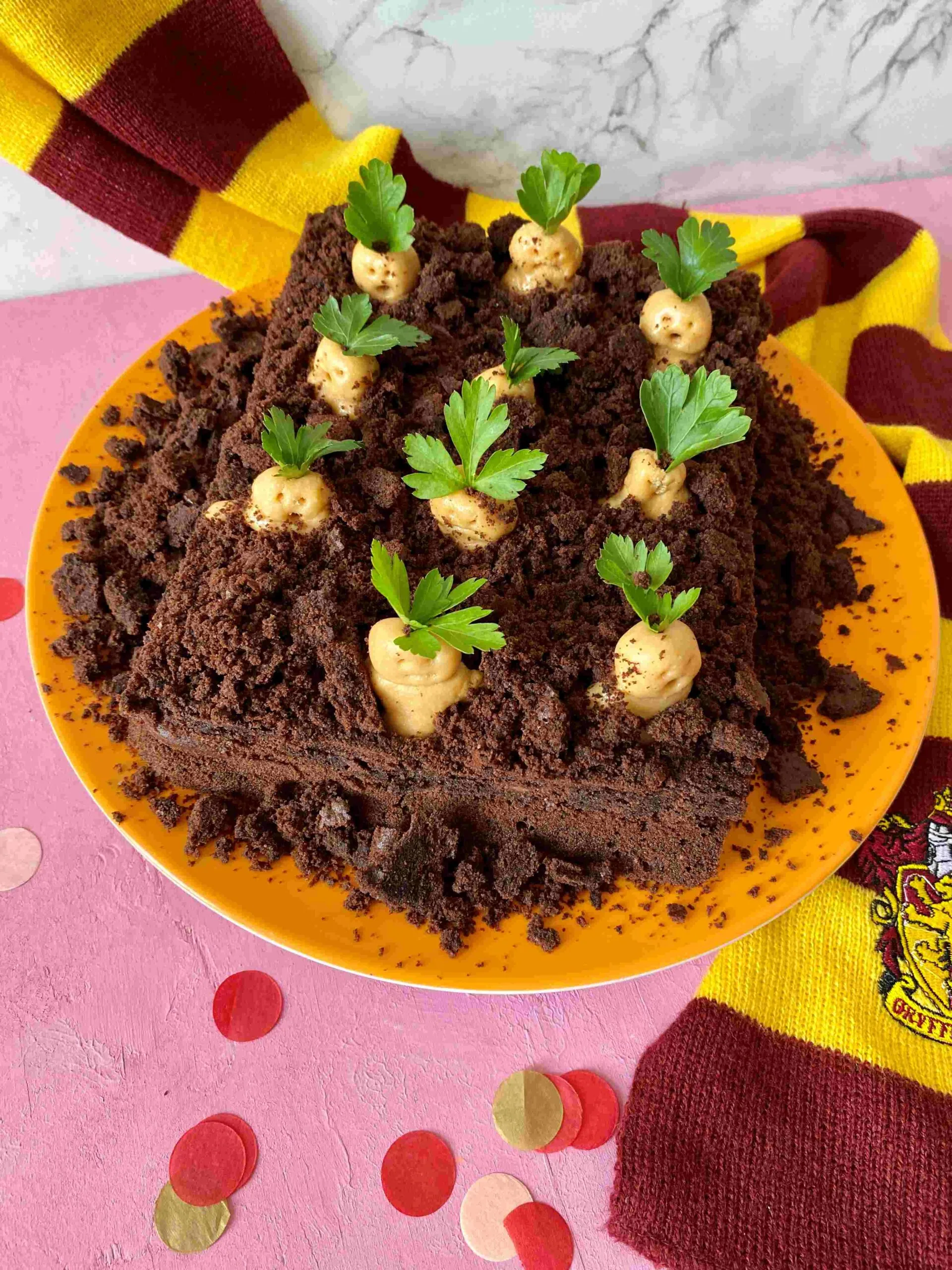 Harry Potter Geburtstagskuchen: Ein magischer Alraunen-Schokokuchen